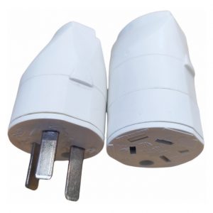 Ficha Macho 20 A Salida Lateral Marfil Marca Richi – Lummina